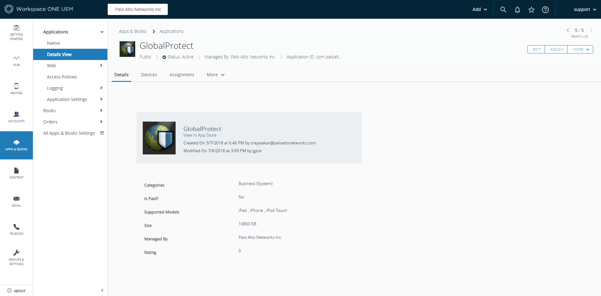 Configure A Per App Vpn Configuration For Ios Endpoints Using Workspace One