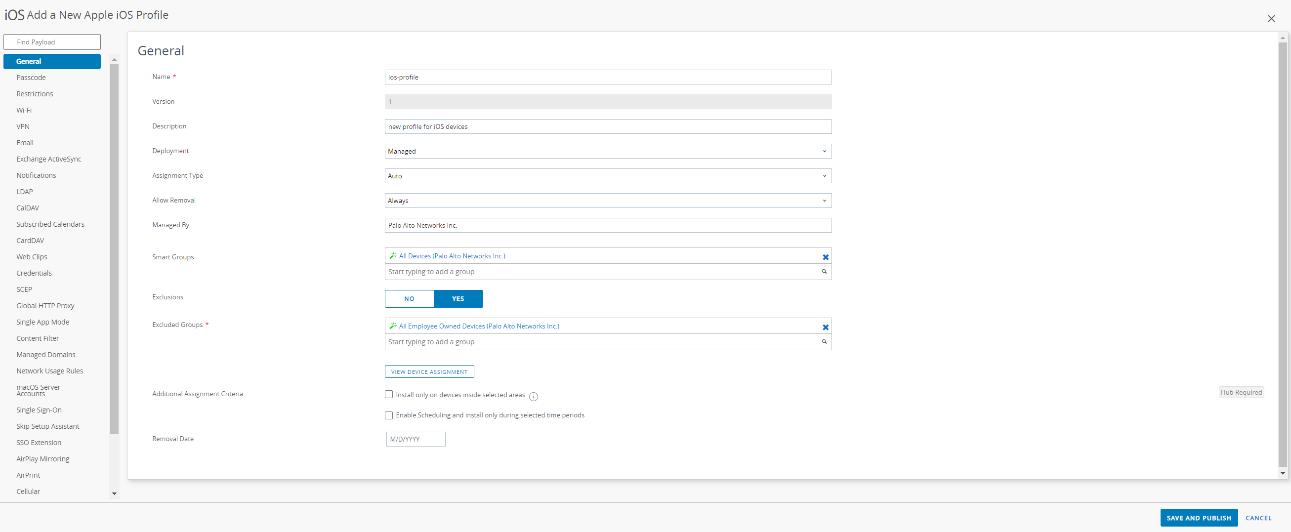 Configure A Per App Vpn Configuration For Ios Endpoints Using Workspace One