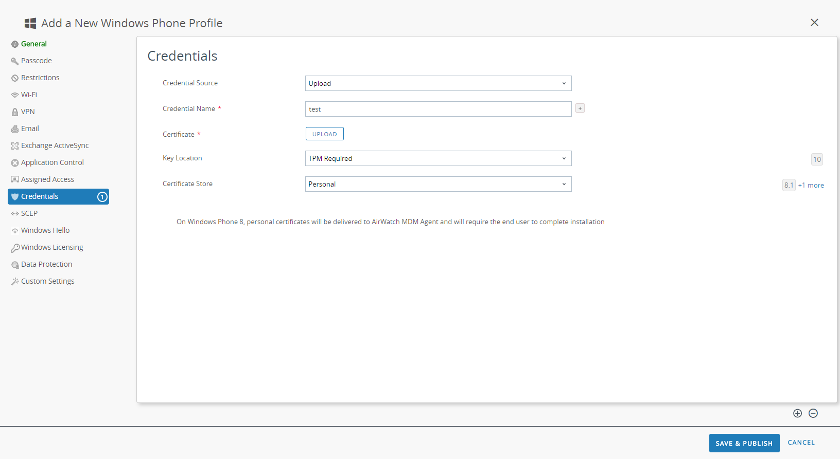 Configure A User Initiated Remote Access Vpn Configuration For Windows 10 Uwp Endpoints Using
