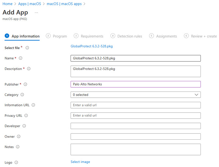 Deploy The Globalprotect App On Macos Endpoints Using Microsoft Intune