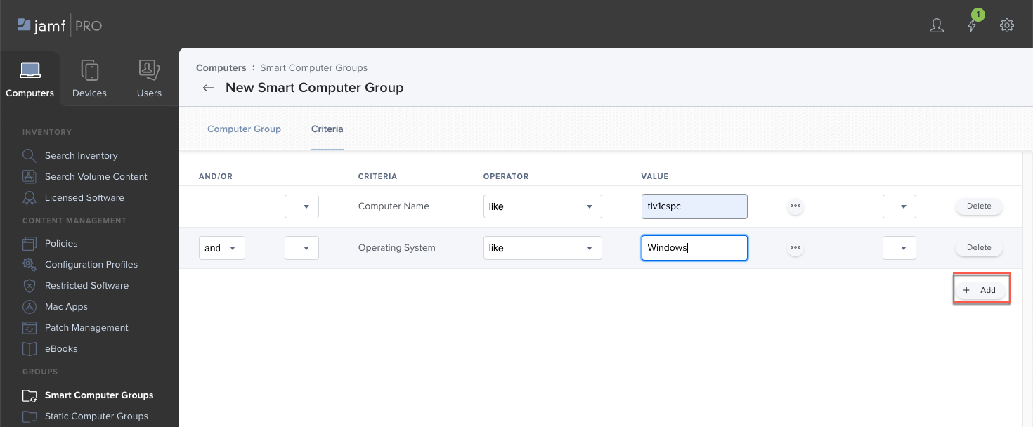 Create A Smart Computer Group For Globalprotect App Deployment