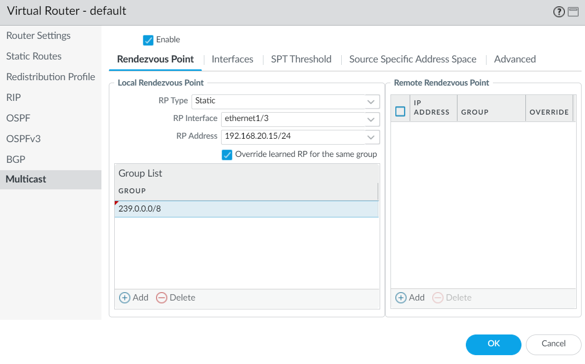 Configure IP Multicast