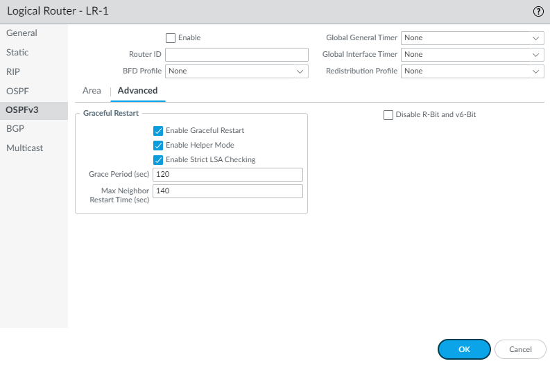 Configure OSPFv3 on an Advanced Routing Engine