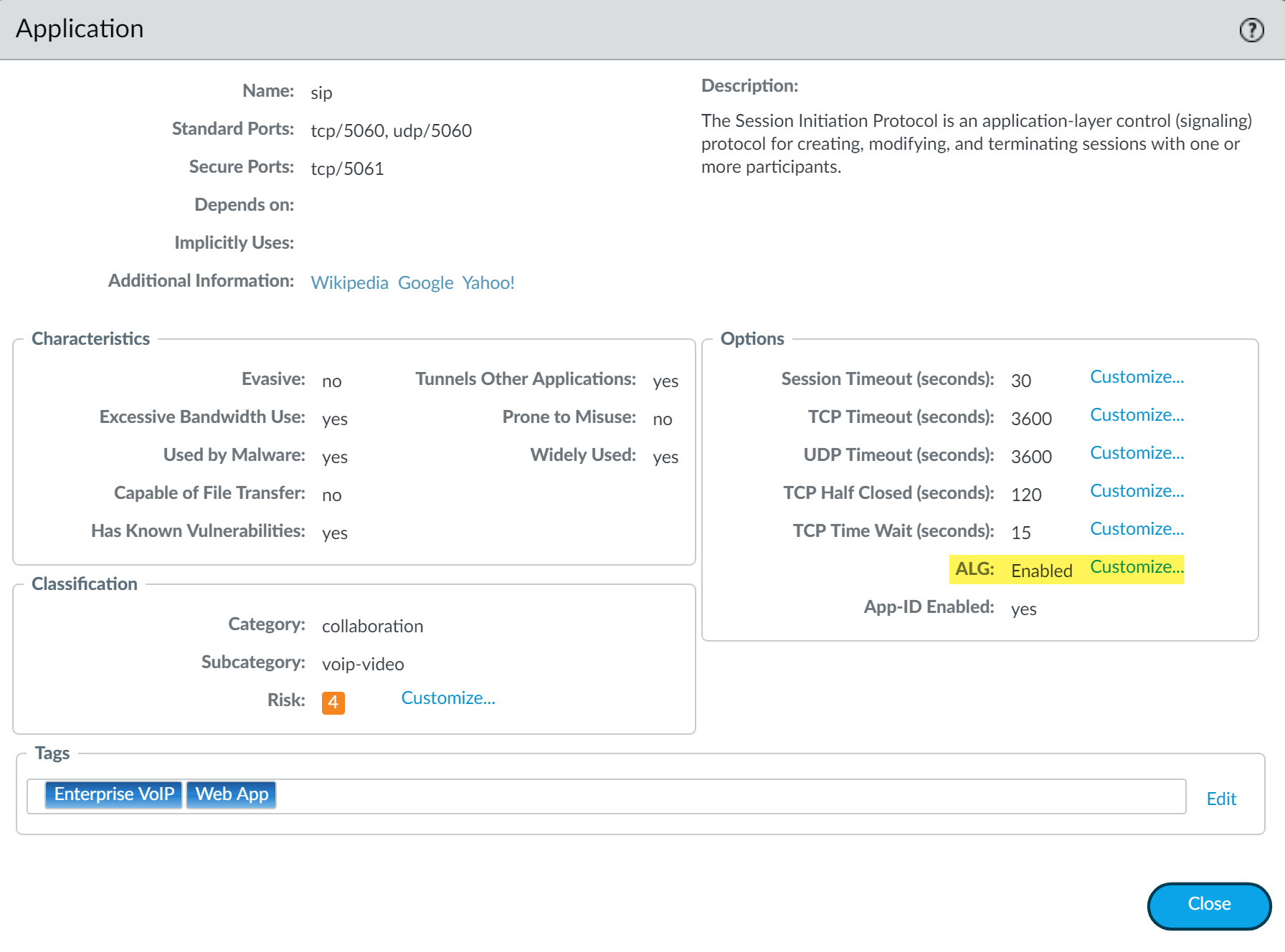 Disable The Sip Application Level Gateway Alg