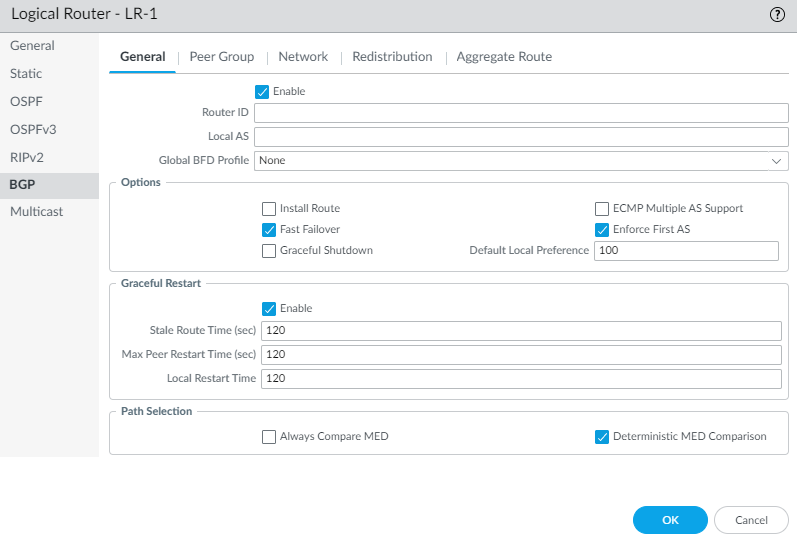 Configure Bgp On An Advanced Routing Engine