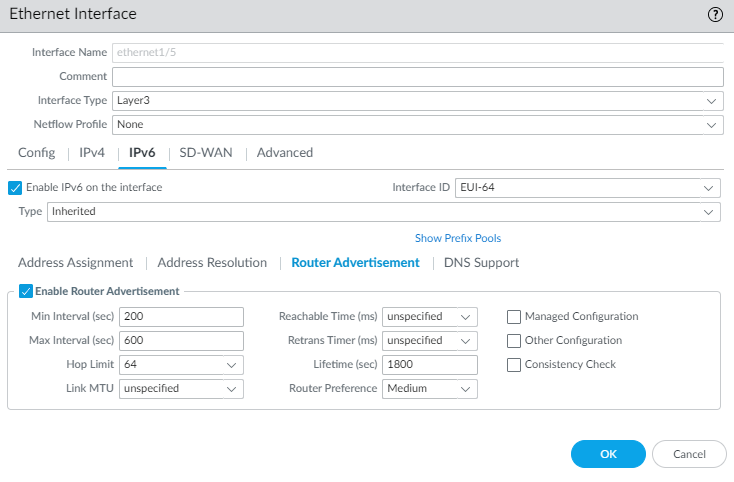 Configure An Interface As A Dhcpv6 Client With Prefix Delegation
