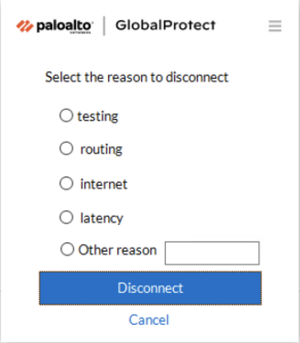 Disconnect The Globalprotect App For Windows