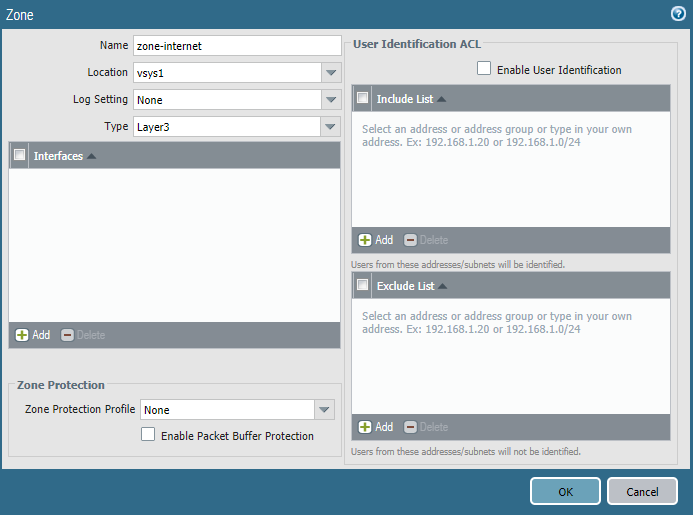 Create the Predefined Zones in Panorama
