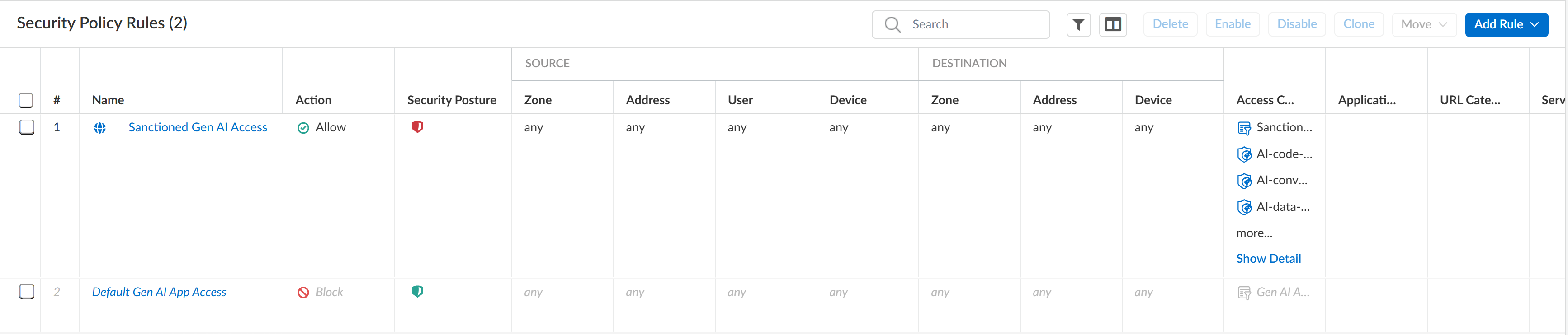 Create Custom Security Policy Rules To Control Genai Access