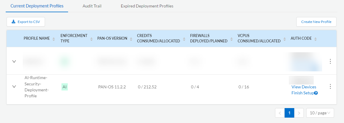 Create And Associate A Deployment Profile For Prisma Airs Ai Runtime