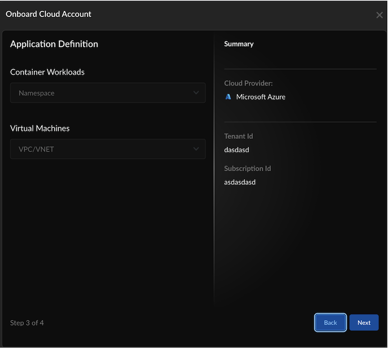 Onboard Azure Cloud Account in Strata Cloud Manager