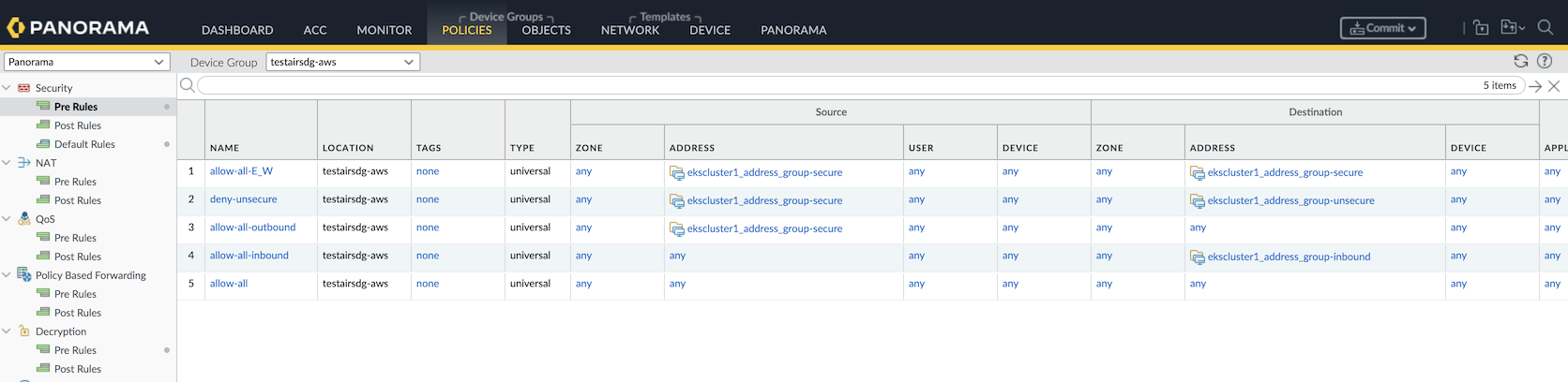 Harvest Ip Tags From Kubernetes Clusters Secured By Panorama Managed
