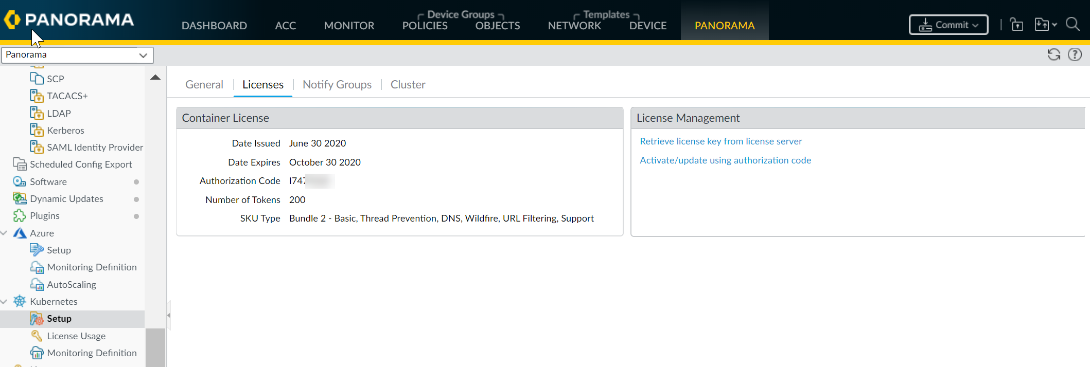 Install The Kubernetes Plugin And Set Up Panorama For Cn Series
