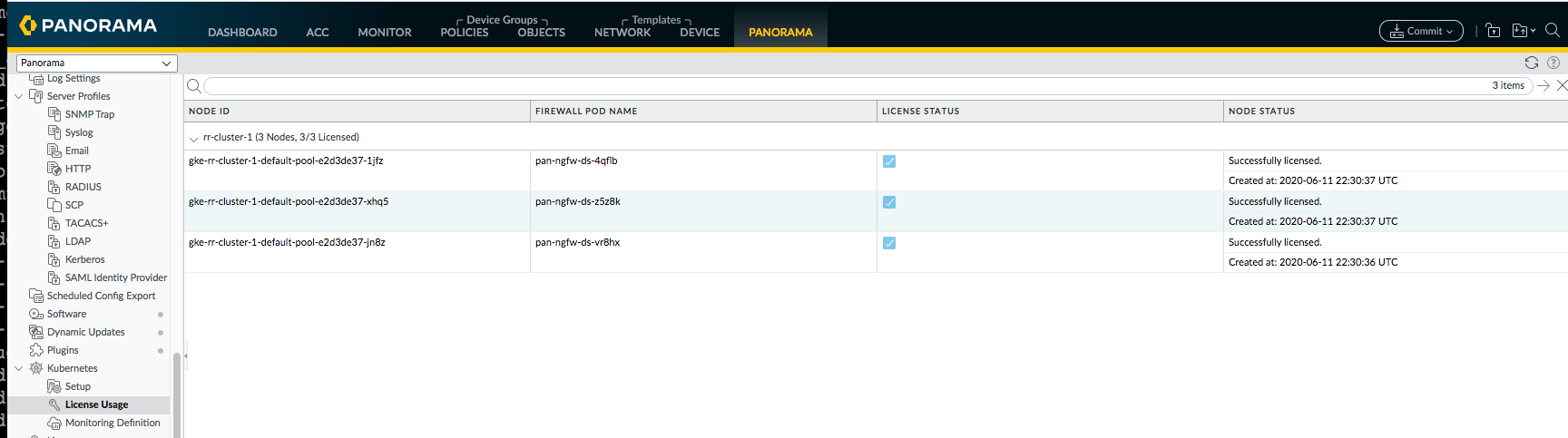 Configure Panorama To Secure A Kubernetes Deployment