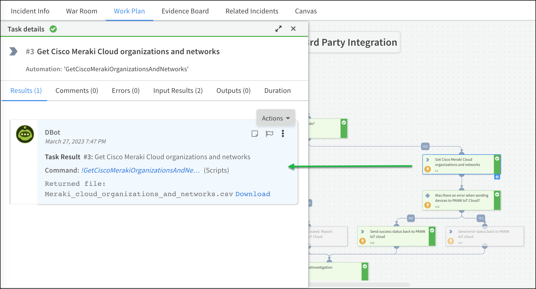 Set up Device Security and XSOAR for Cisco Meraki Cloud