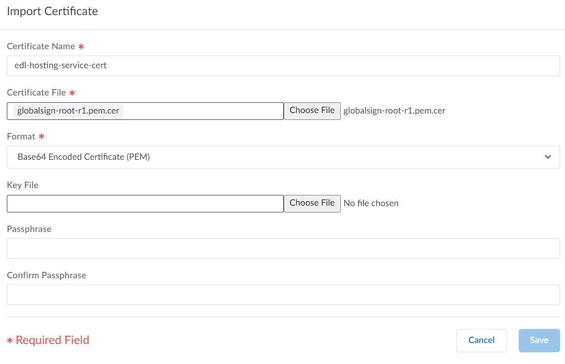 Configure Your Environment To Access An External Dynamic List From The