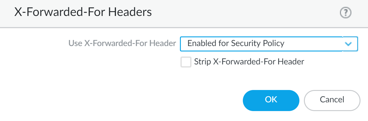 Use Xff Ip Address Values In Security Policy And Logging