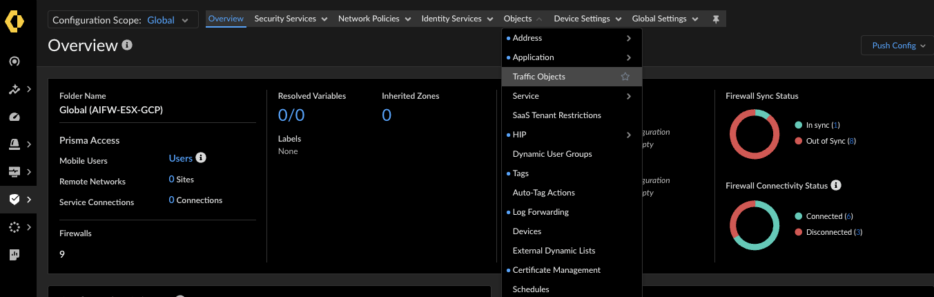Policy Object: Traffic Objects