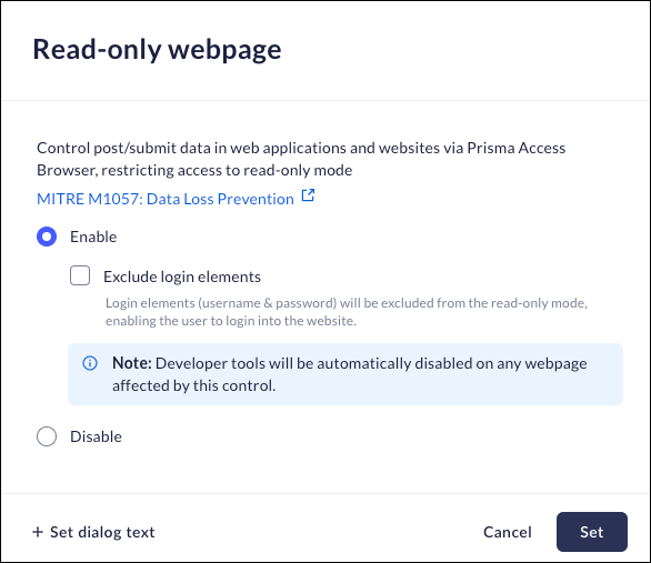 Configure Prisma Access Browser Data Controls