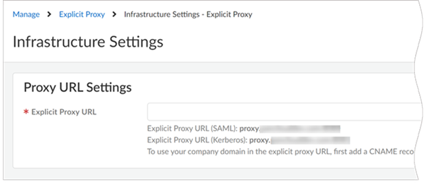 Set Up Explicit Proxy