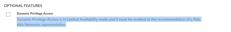 Enable Dynamic Privilege Access For Prisma Access Through Common Services