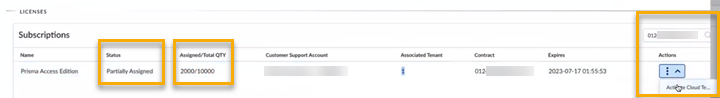Share A License For Prisma Access Managed By Strata Cloud Manager