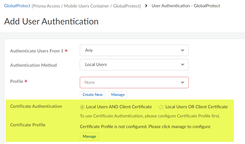 Enable Mobile Users to Authenticate to Prisma Access
