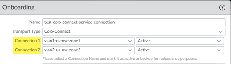 Configure Prisma Access Colo Connect