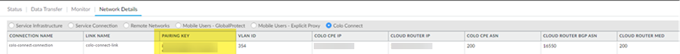 Configure Prisma Access Colo Connect
