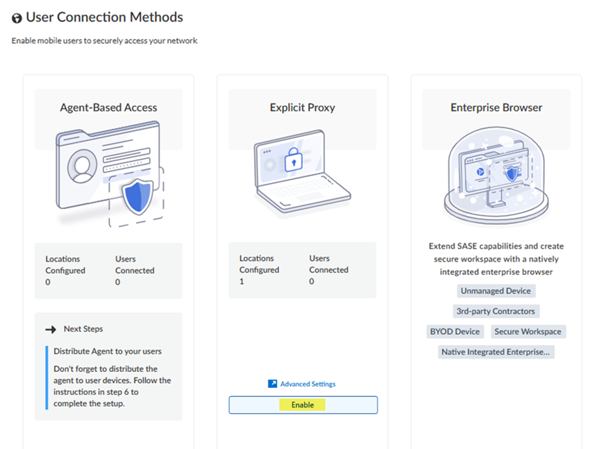 Onboarding Workflow For Prisma Access Explicit Proxy Deployments