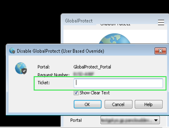 Ticket Request To Disable Globalprotect