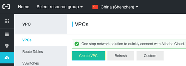 Configure Real-Name Registration and Create the VPCs in Alibaba Cloud
