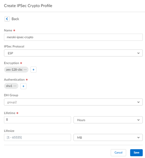 Integrate Prisma Access With Cisco Meraki Sd Wan Manual Integration