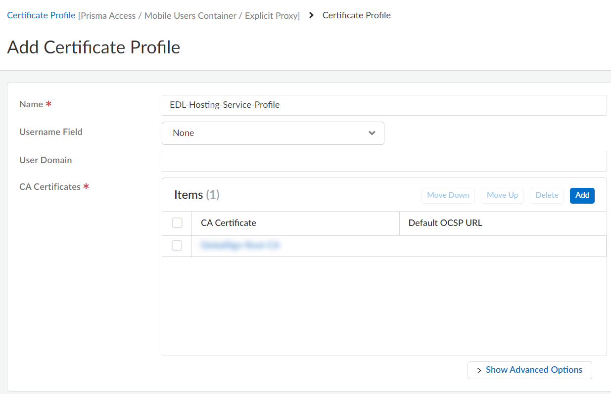 App-Based Office 365 Integration with Explicit Proxy