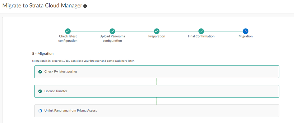 Migrate Prisma Access from Panorama to Strata Cloud Manager