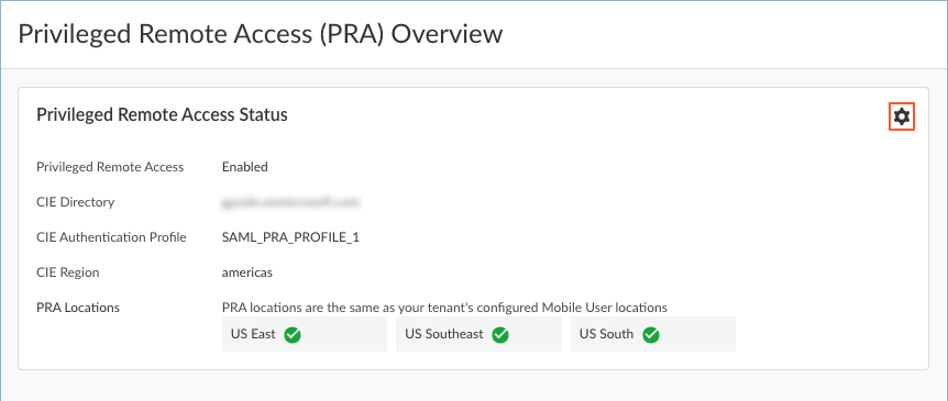 Configure Privileged Remote Access Settings