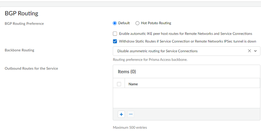 Configure A Service Connection In Prisma Access