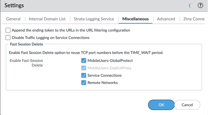 Configure The Prisma Access Service Infrastructure