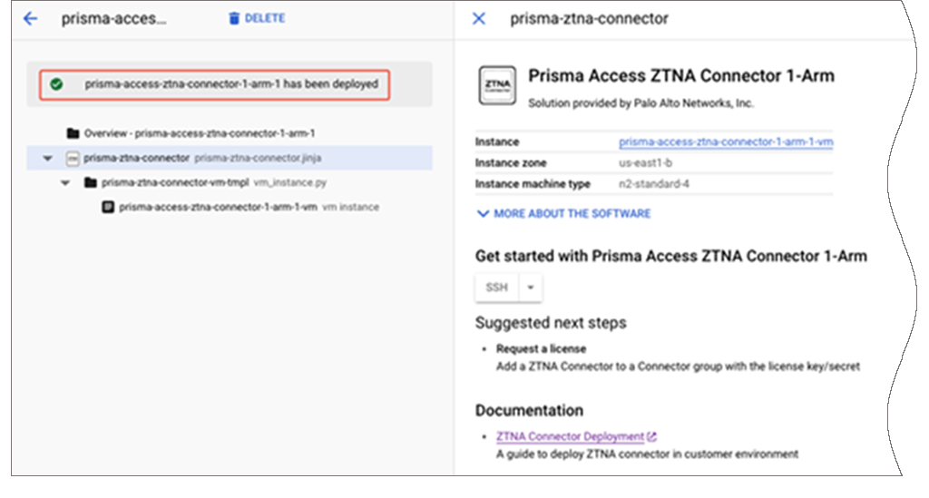 Onboard a ZTNA Connector in Google Cloud Platform