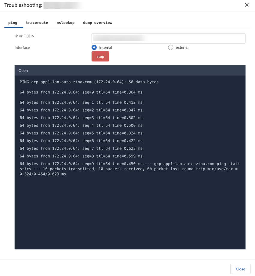 ZTNA Connector Diagnostic Tools