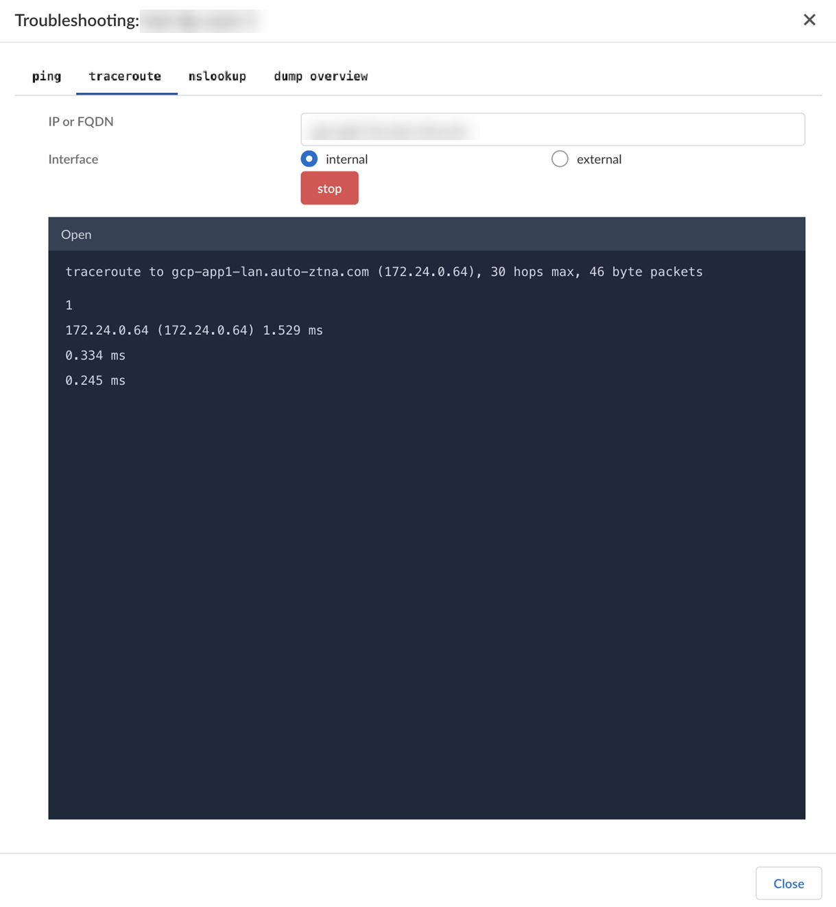 ZTNA Connector Diagnostic Tools