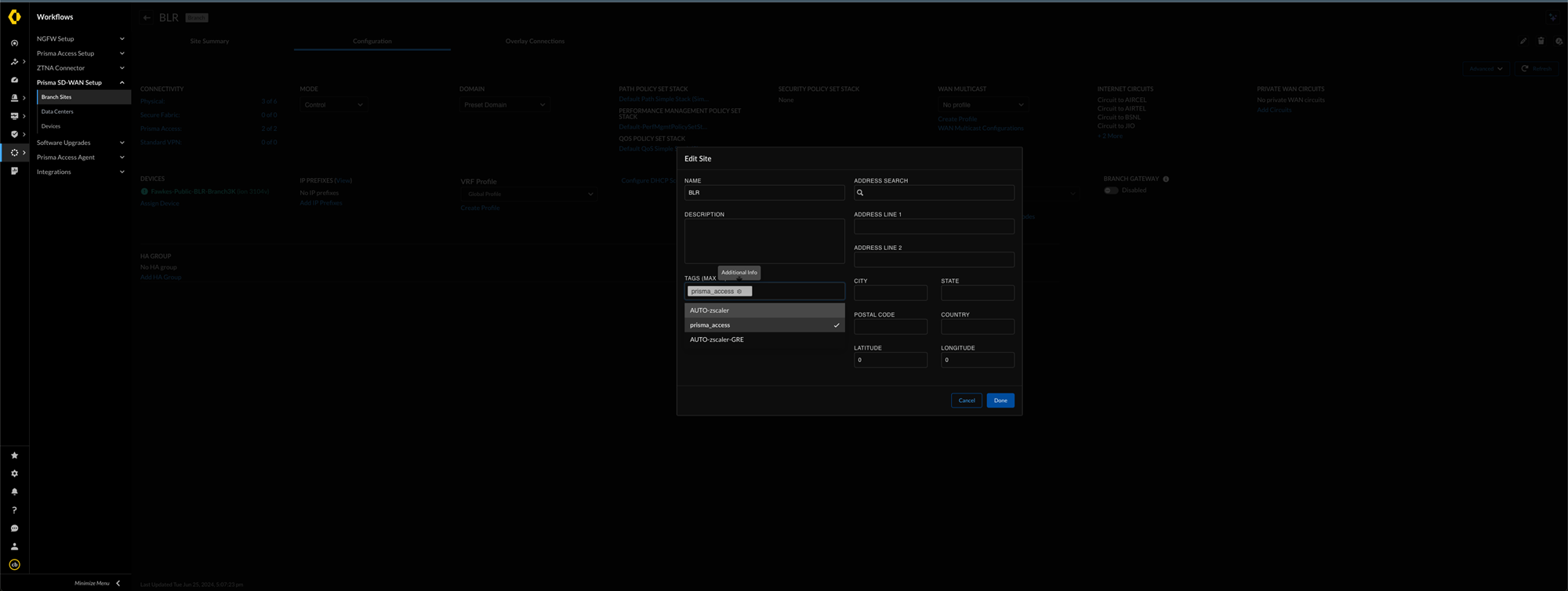 Onboard an ECMP Site