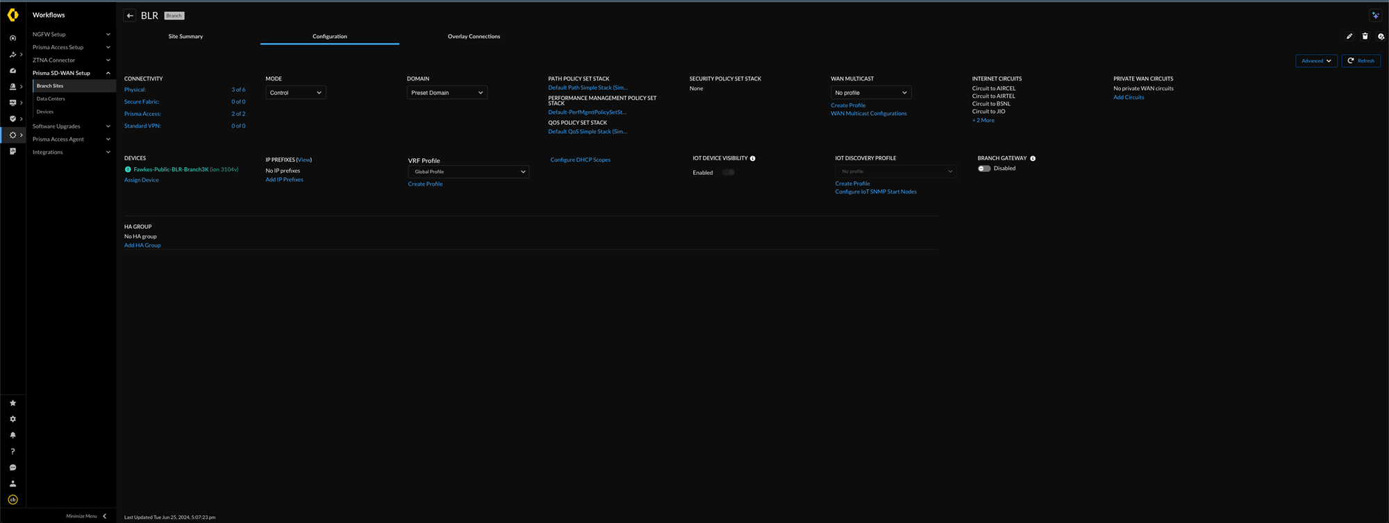 Onboard an ECMP Site