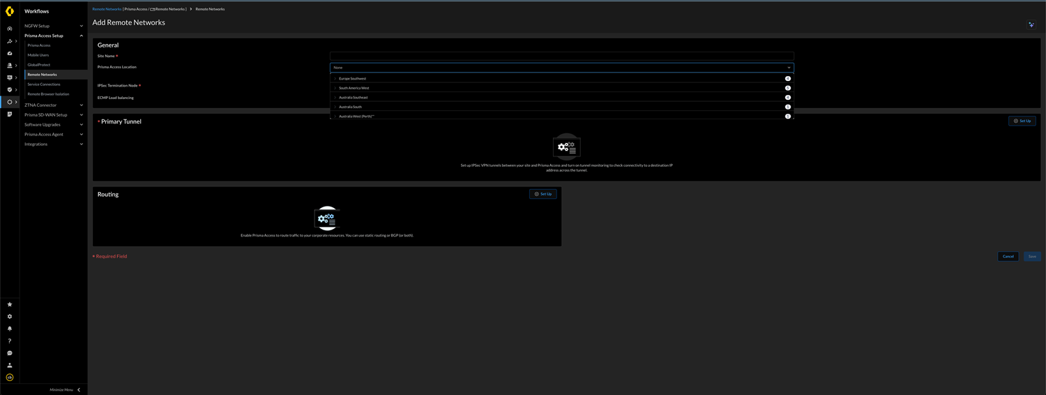 Determine IPSec Termination Nodes (Cloud Managed CloudBlade)