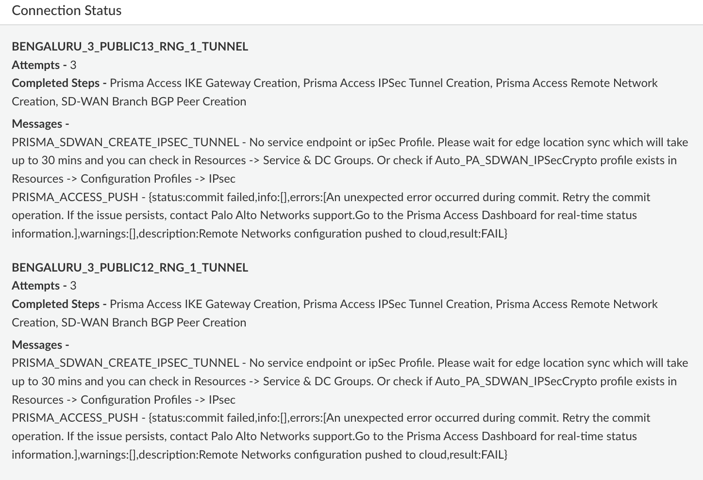 Connect A Single Or Multiple Prisma Sd Wan Sites To Prisma Access