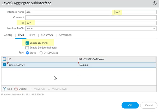 Configure An Aggregate Ethernet Interface And Subinterfaces For Link Redundancy