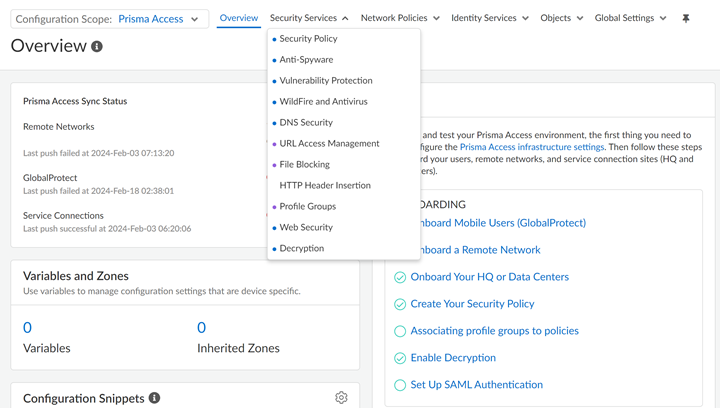 Manage Configuration Scope