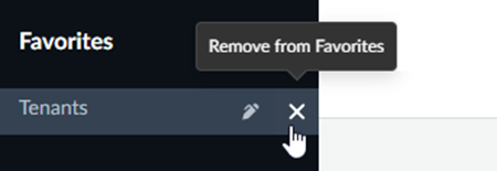 Delete Favorites