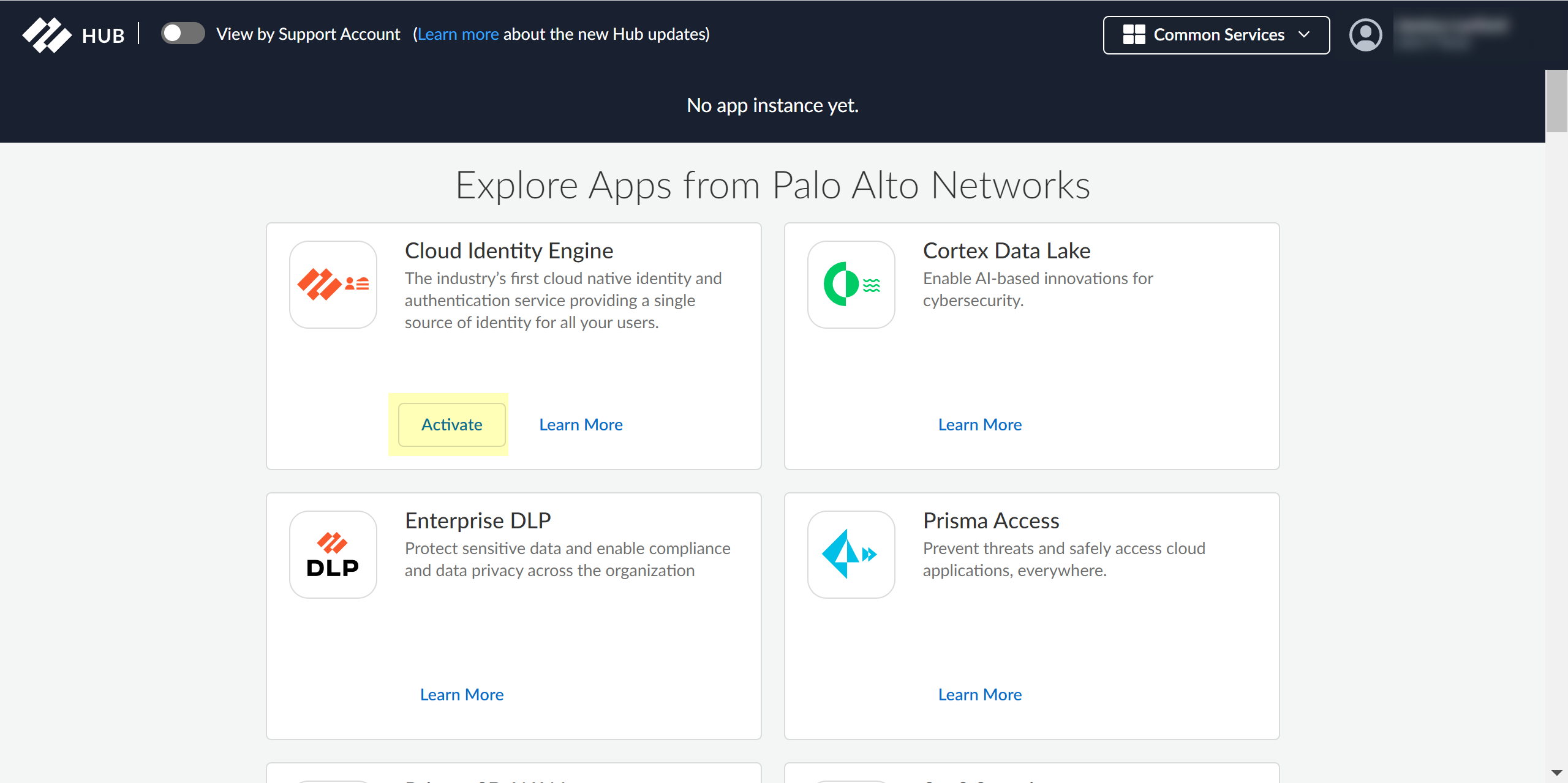 Activate the Cloud Identity Engine