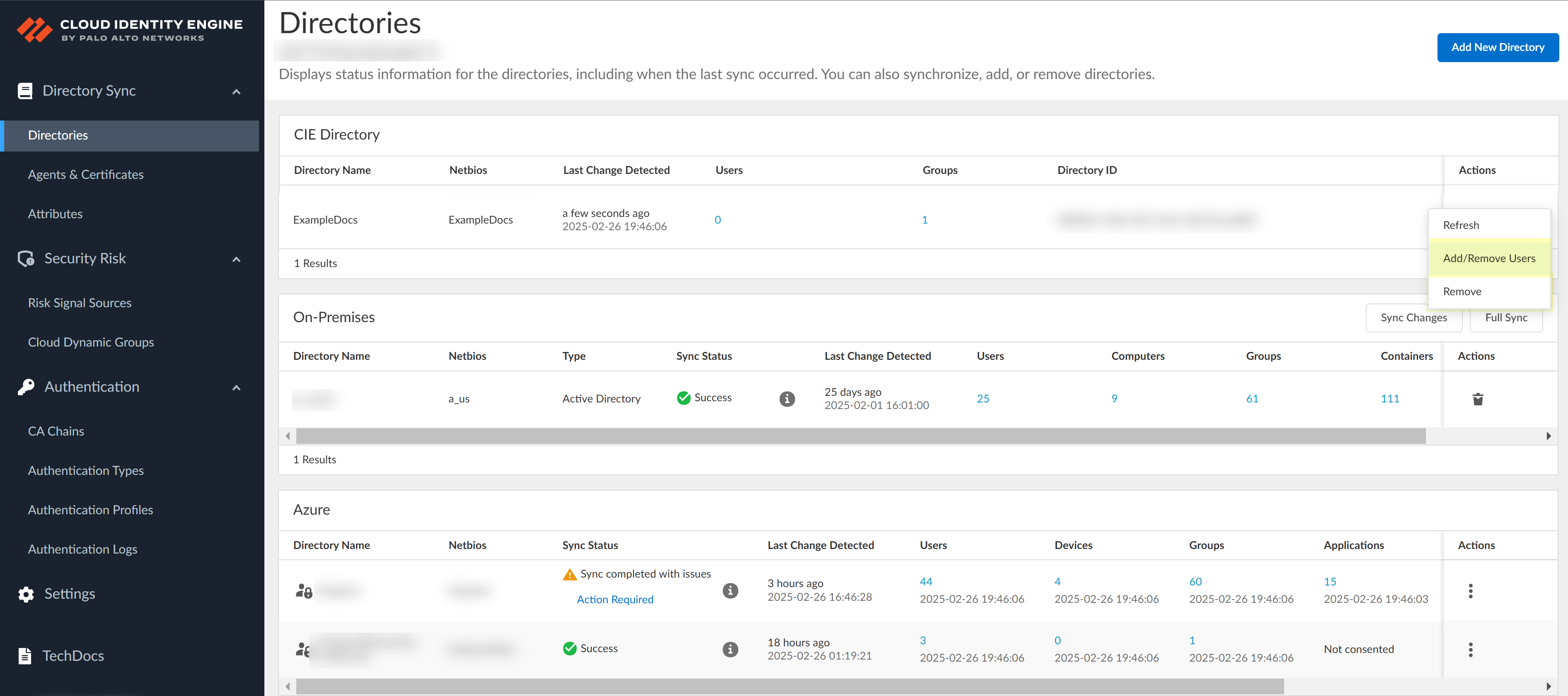 Configure a CIE Directory